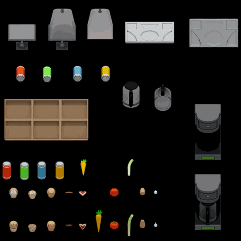 2D School Classroom Asset Pack by styloo