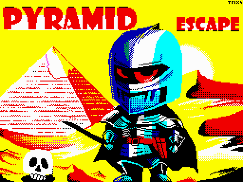 Pyramid Escape (ZX Spectrum 48K/128K) by IrataHack