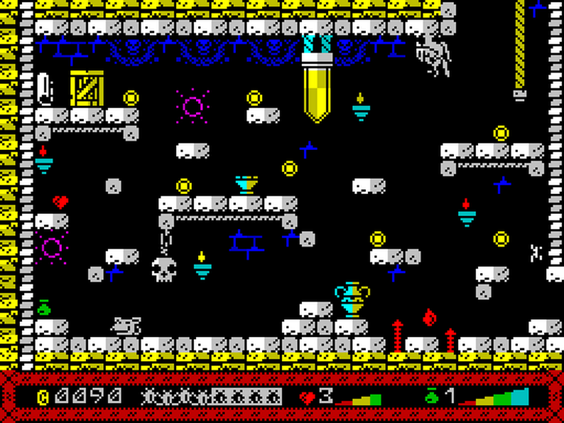 Pyramid Escape (ZX Spectrum 48K/128K) by IrataHack