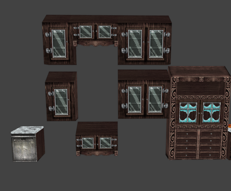 PS1 Kitchen Starter Set – Modular Low Poly Retro 3D Game Assets (Unity ...