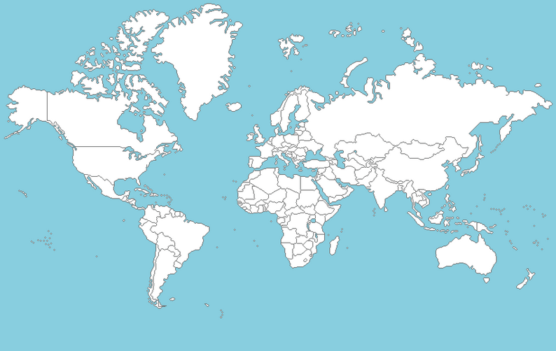 Free Pixel World Map of Earth by Double C