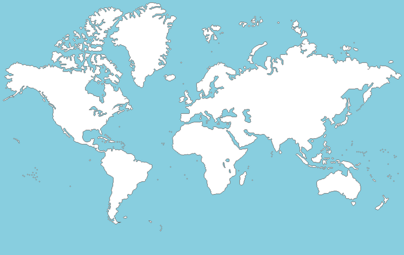 Free Pixel World Map of Earth by Double C