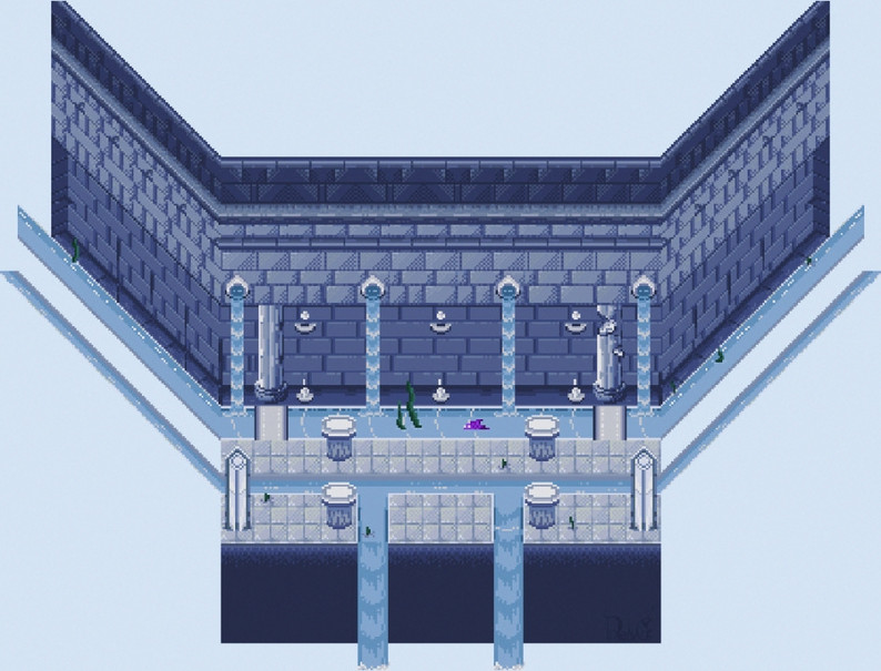 Water Temple -Rpg Tileset [16x16] by Nnekart