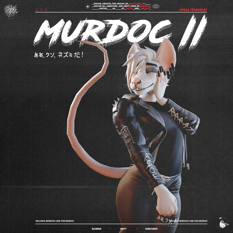 Murdoc the Rat II by skullyhellfire