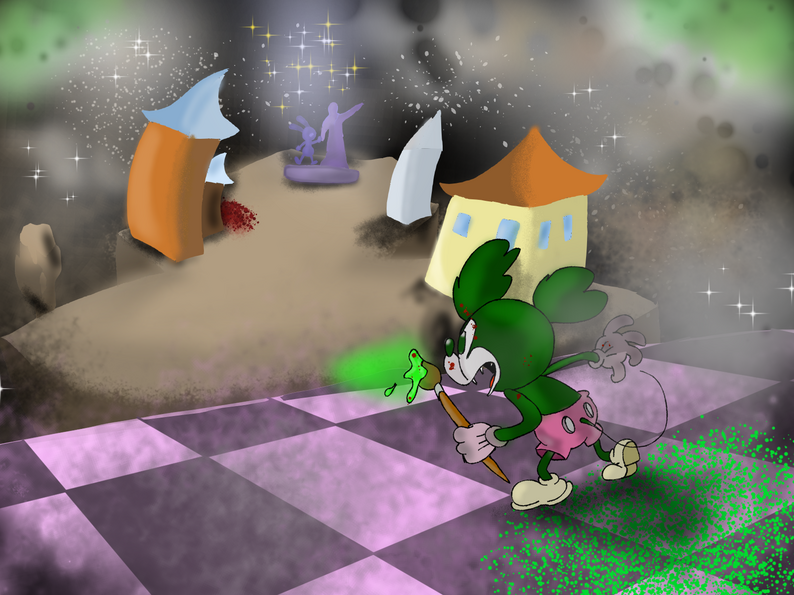 Scrapper Mickey - Horror game demo WIP - Epic Mickey by Aron Studios