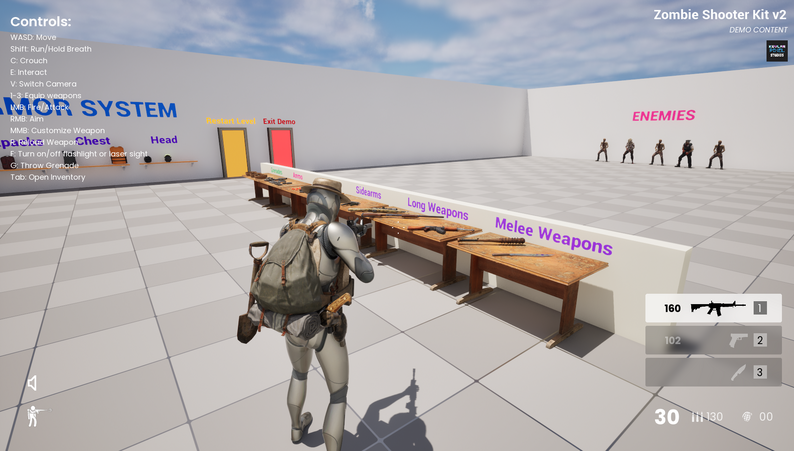 Zombie Shooter Kit v2.10 DEMO - Create your own survival game in UE5 ...