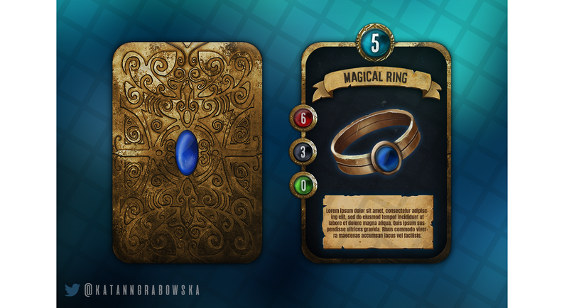 Card Game GUI - Cards Design 2D Kitbash by KatGrabowska Card Game GUI - Cards Design 2D Kitbash by KatGrabowska