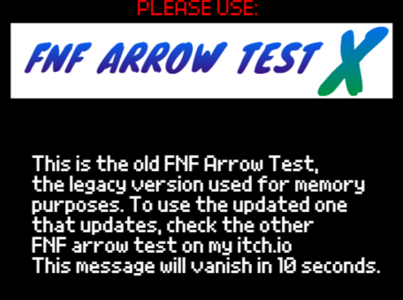 FNF ARROW TEST: LEGACY 2.9 VERSION by Corgi