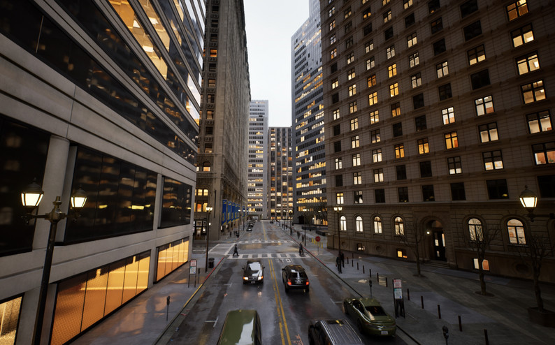 City Sample 2.0, an Unreal Engine Tech Demo by Adriwin78