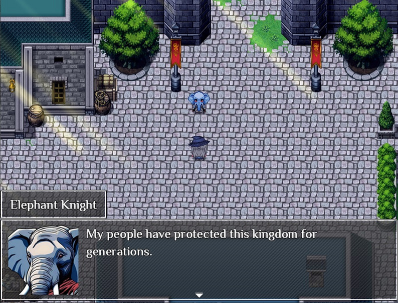 RPG Maker NPC Character Set - Elephant Knight by GalacticGod