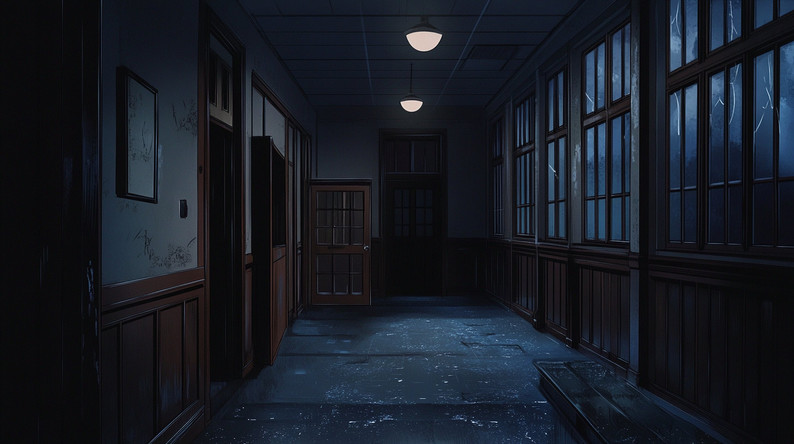 FREE HORROR SCHOOL VN BACKGROUNDS by Liminal Games