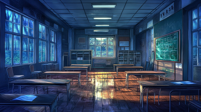 FREE HORROR SCHOOL VN BACKGROUNDS by Liminal Games