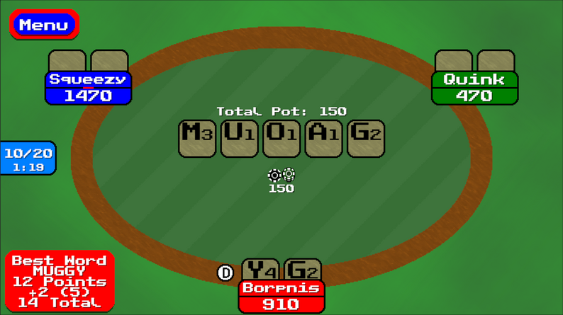 Word Poker by Silver Dubloons