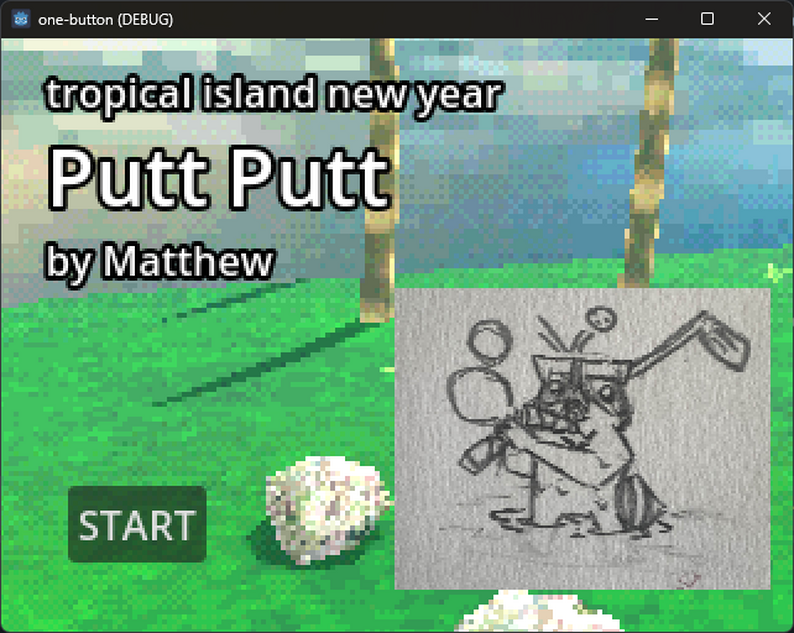 Matthew's Tropical Island New Year Putt Putt by Raccoon Formality