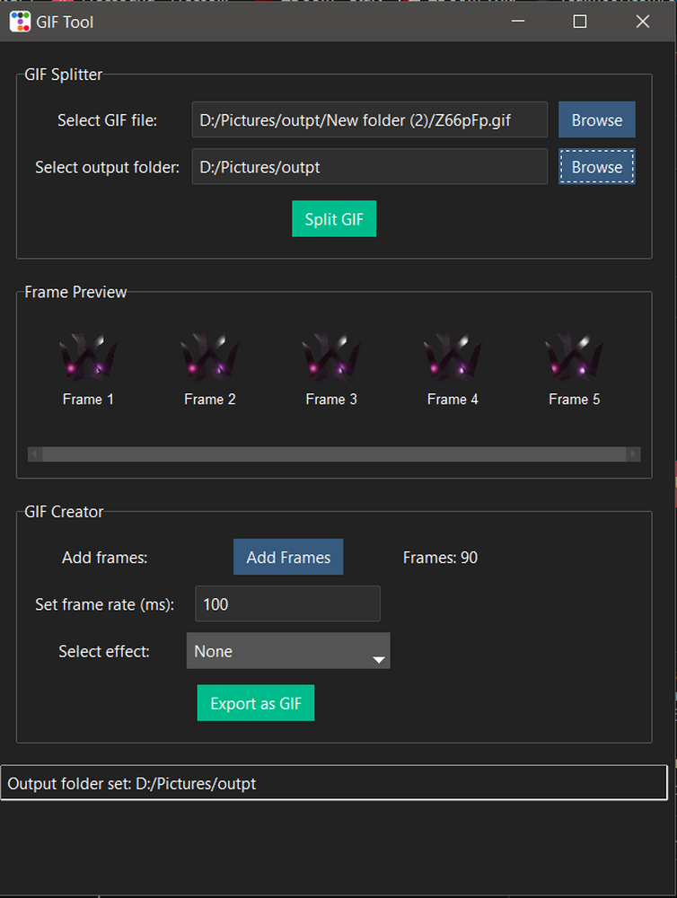 SIMPLE GIF - splitting and creation tool by W_K_Studio