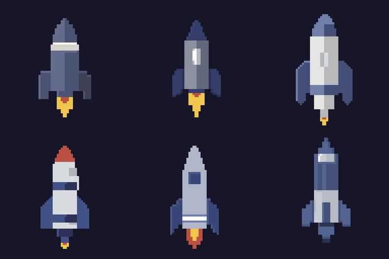 Rocket Pack Pixel-Art by BeeMaxStudio