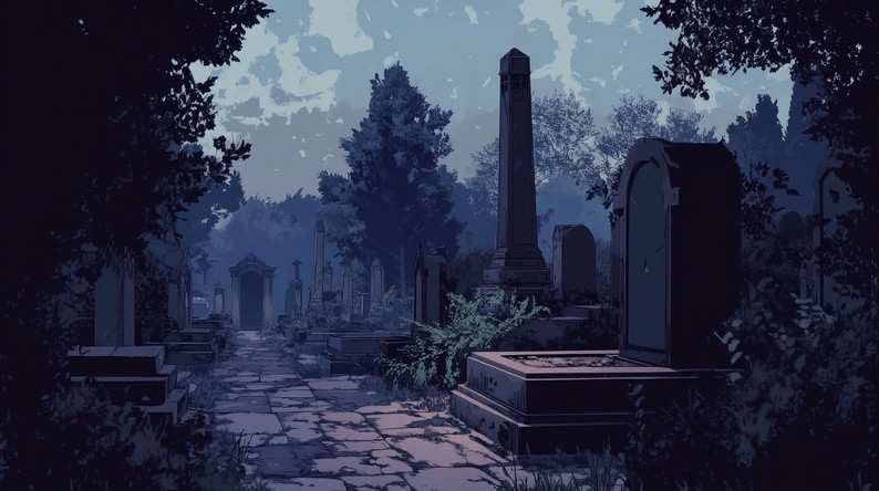 FREE HORROR CEMETERY VN BACKGROUNDS by Liminal Games