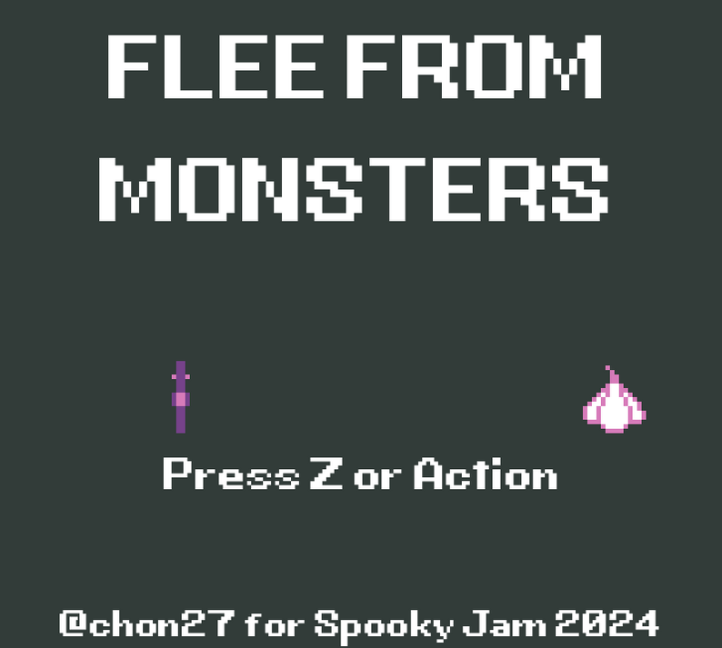 Flee from monsters by chon27