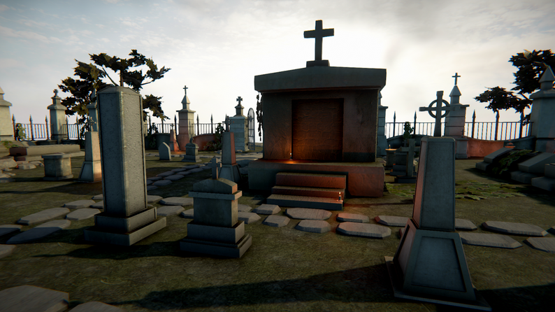 Realistic Graveyard Asset Package {Paid 3D Asset Package} by Aligned Games