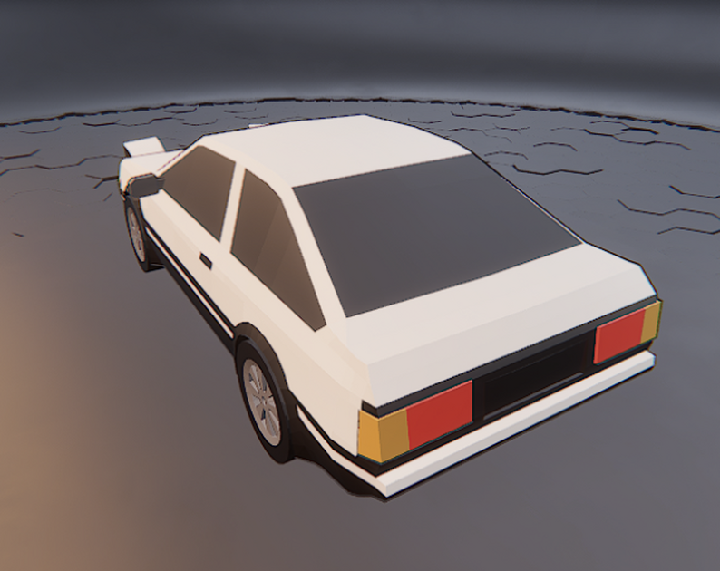 Anime-Style Tofu Car (With Outline) by Kokori