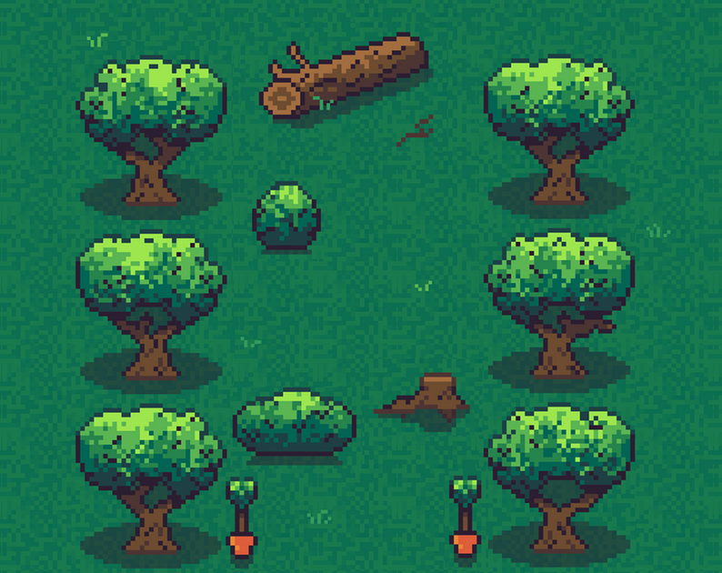 Trees, Bushes and Plants - 30 Assets by ZENITH-H