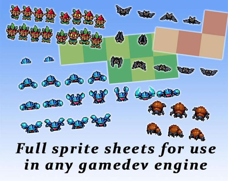 Action RPG Monsters Asset Pack by finalbossblues