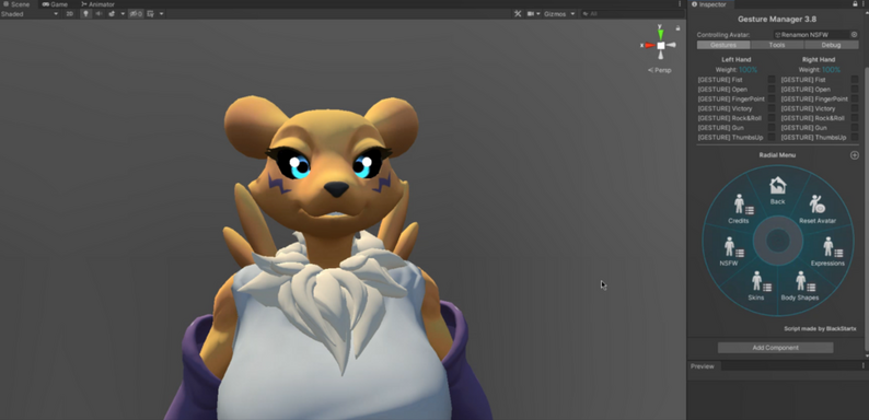 Renamon VRChat avatar by Silverim