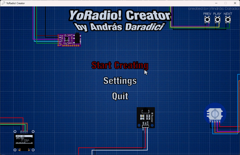 YoRadio! Creator by András Daradici