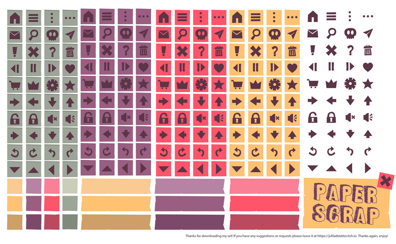 Paper scrap _ UI assets by JuliLadstatter
