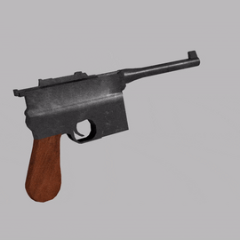 Plewr updated Low Poly Mauser C96 Model - itch.io