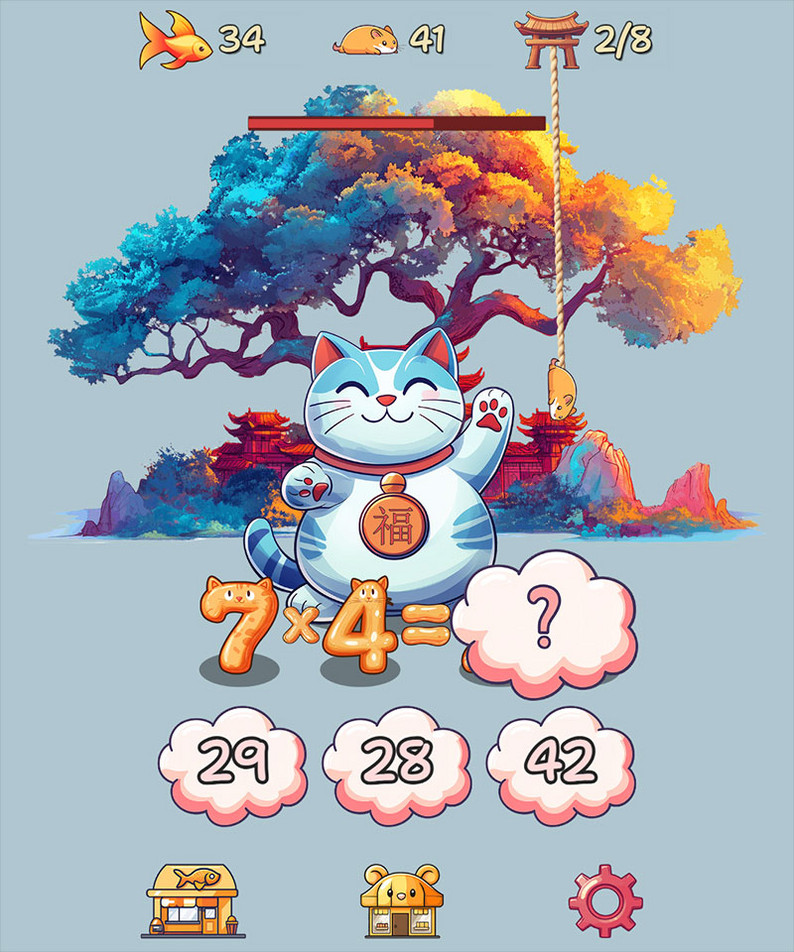 Cat Tower - Mathematical Trainer for Multiplication Table by CoolAI