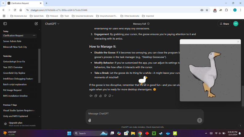 Desktop Goose Ultimate by PixelMaster