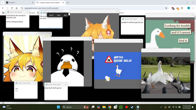 Desktop Goose Ultimate by PixelMaster