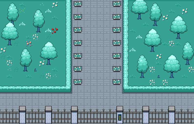 SIMPLE city+school TileSet by Zombicat