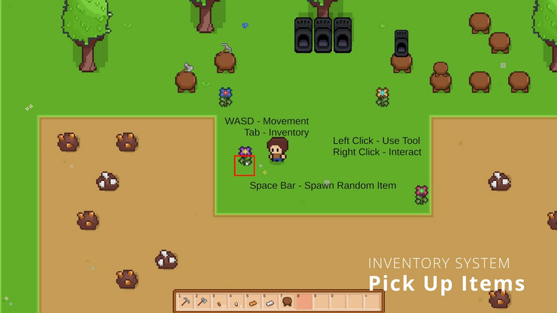 Free Inventory System for Unity2D by Kinnly