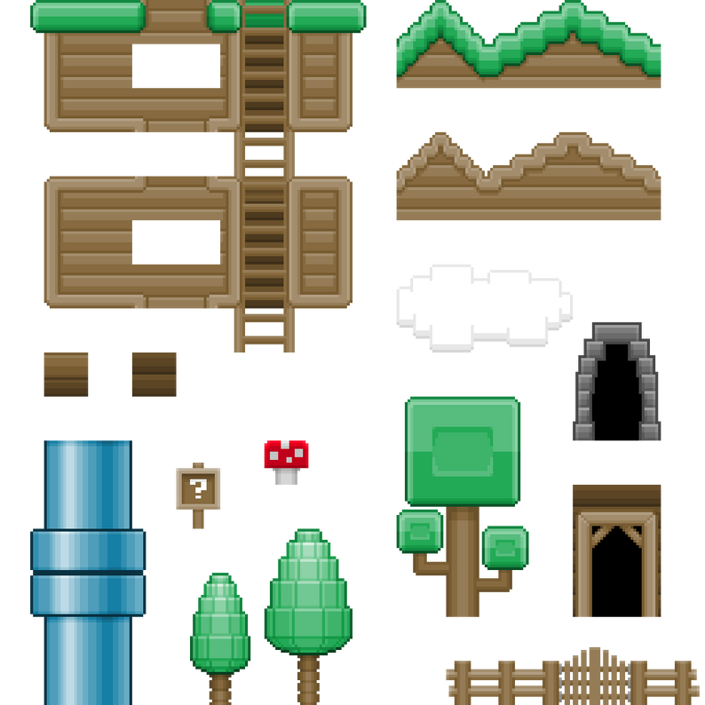 Forest Platformer Sprites by Keith at Fertile Soil Productions