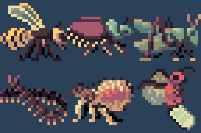 Bugs / Insect Asset Pack - Pixel Universe by Deirk