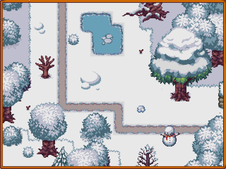 Winter Forest Tileset Assets by Pixeline