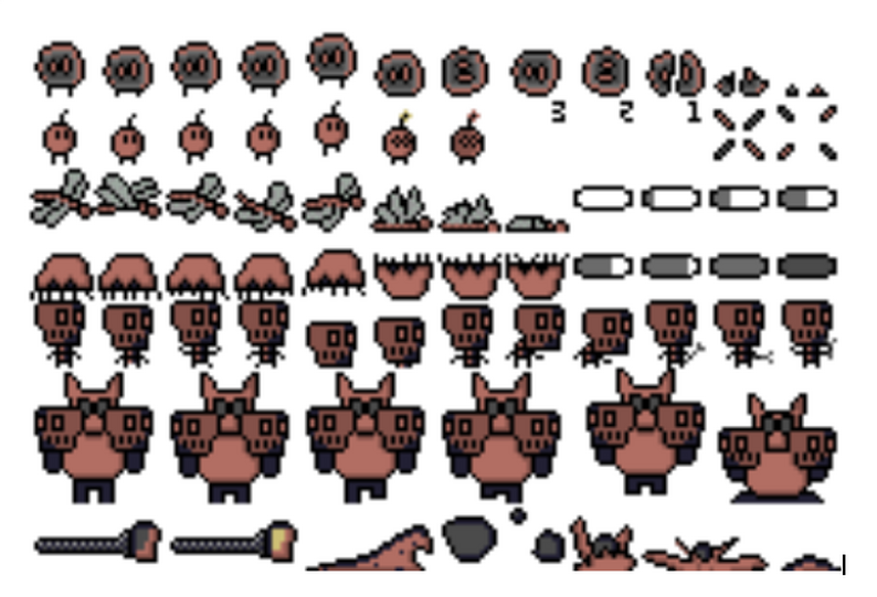 MONSTERS AND ENNEMIES - Angria's 16x16 assets by Octotem