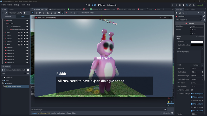 First person Horror Game template for Godot 4 by lukifah