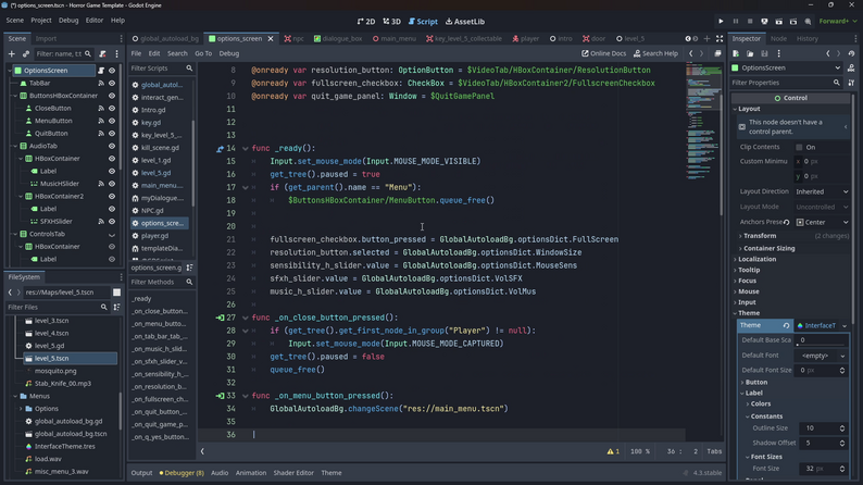 First person Horror Game template for Godot 4 by lukifah