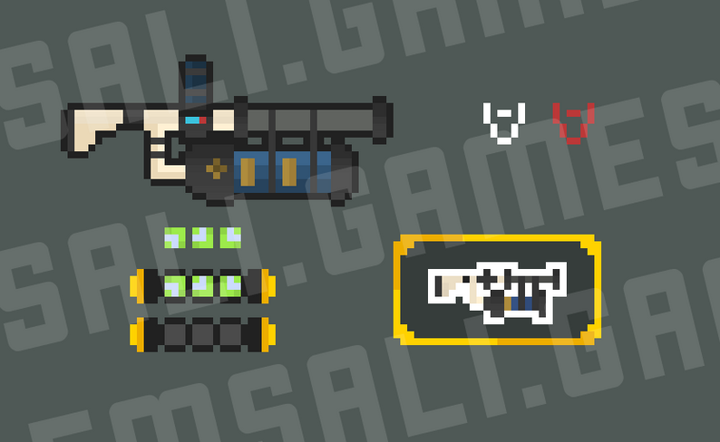 Pixel Tennis Ball Cannon Pack by EMSALI Assets