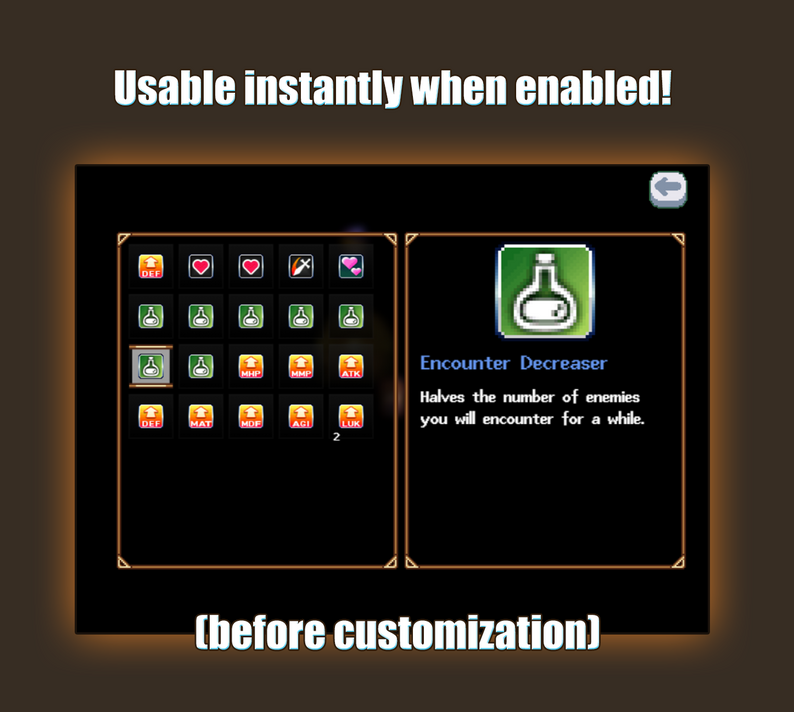 Grid-based Inventory - Plugin for RPG Maker MZ by Sang Hendrix