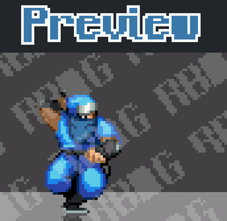 Shadow series - Blue Shinobi (Ninja) by rarebreeddev