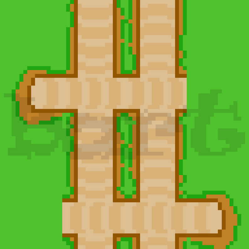 16 bit Natural Path Pixel Art Tileset by bartholomheow