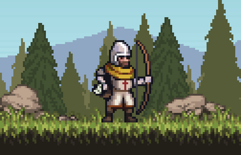 FREE - 2D Pixel Art Archer Character - Sidescroller by GandalfHardcore