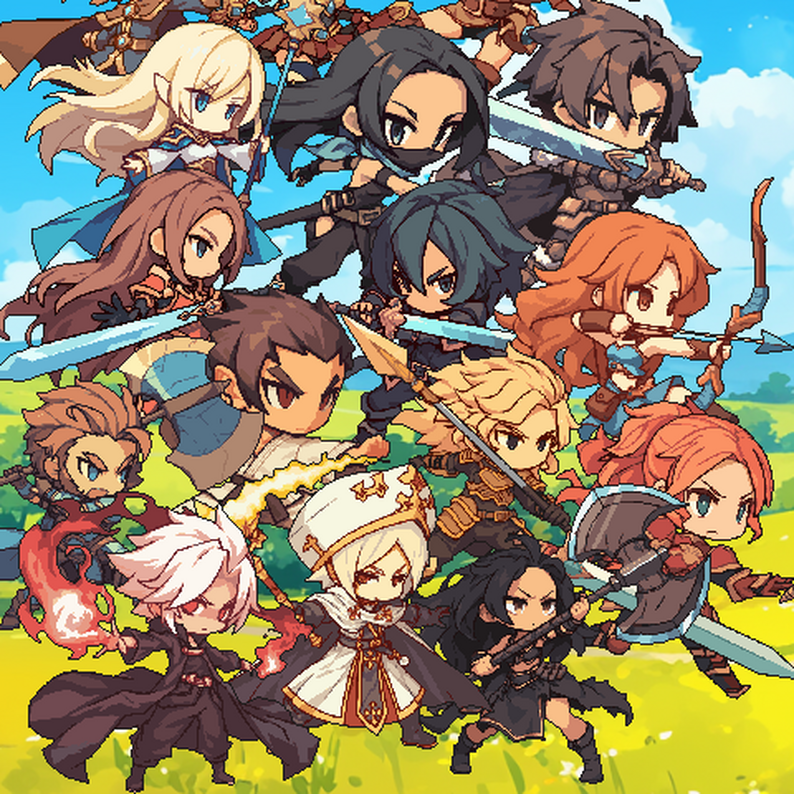 Pixel RPG Character Sprites Pack by MasuOne