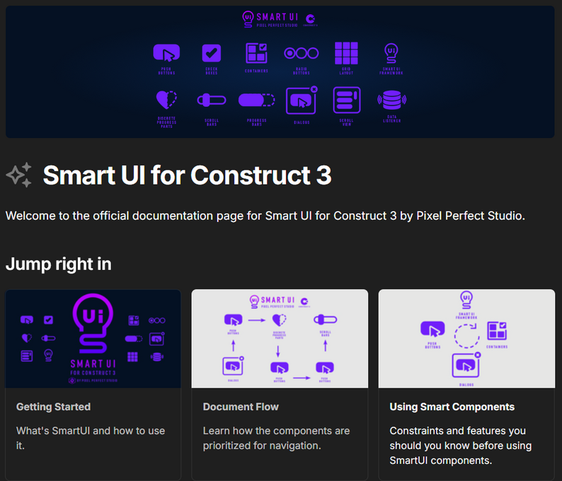 Smart UI for Construct 3 by Pixel Perfect Studio