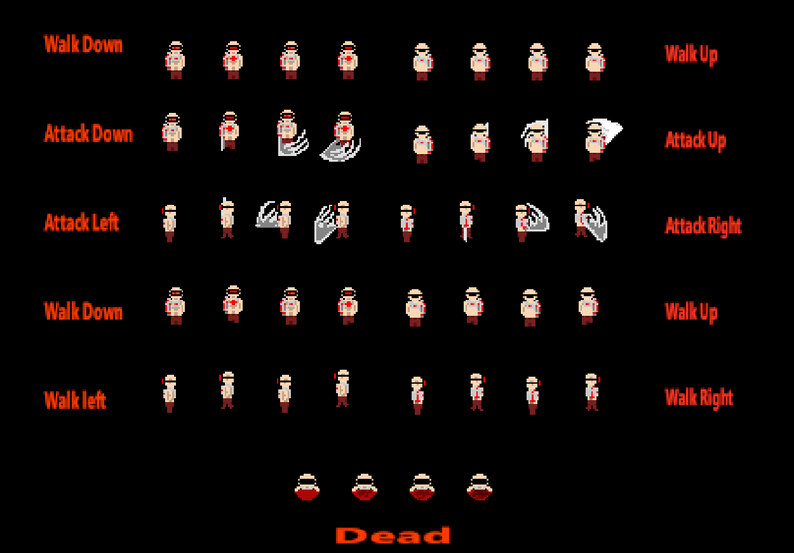 Ultimate Pixel Top Down Character Pack by ohmsart