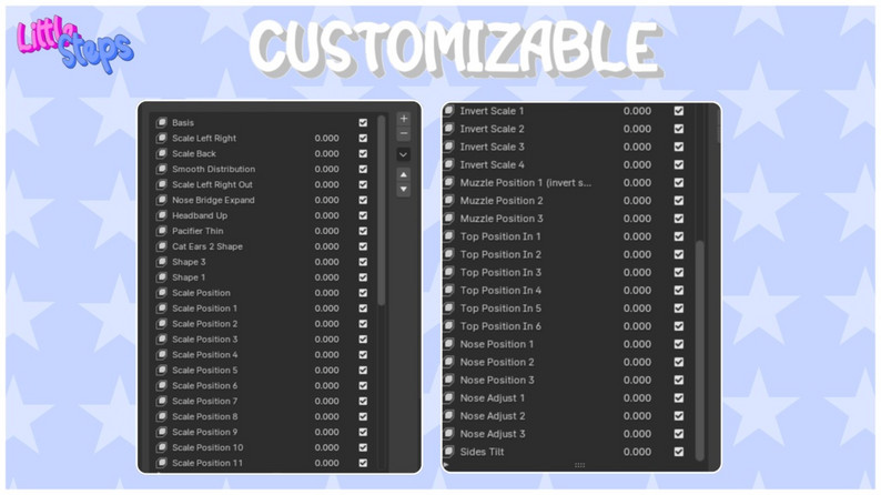 Snubby's Strap Addon for Little Steps Pacifier (Blender/VRChat/Resonite ...